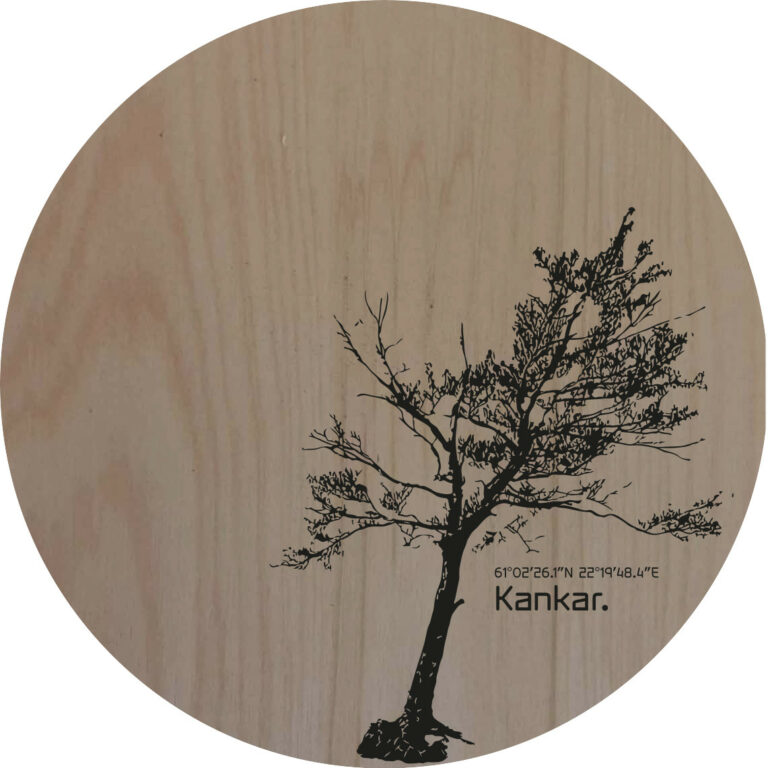 Puinen design-seinäkello kotimaista vaneria - Kankar. design-kello